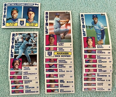 TOPPS 1984 MLB Set - Complete - Kansas City Royals | eBay