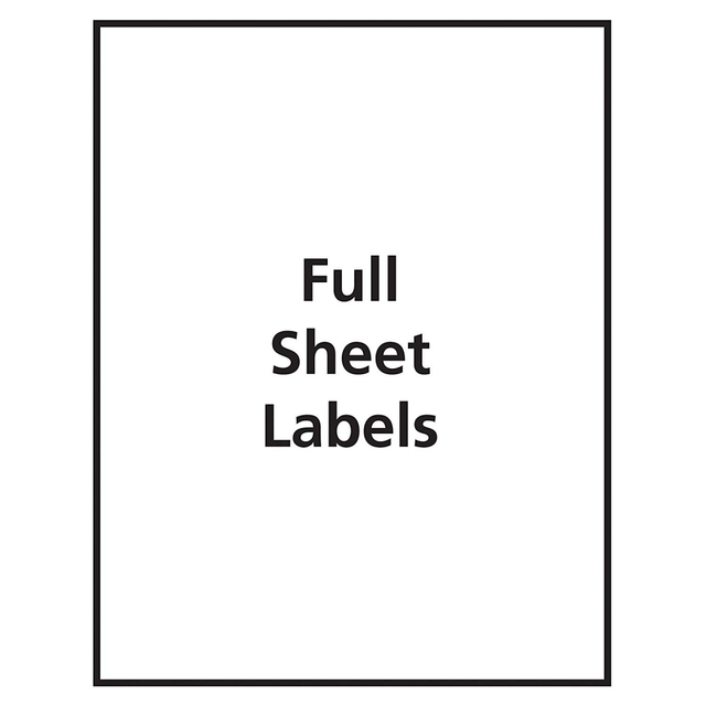10 Sheets Avery 8665 Clear Full Sheet Labels See-through Ink Jet 8 1/2 ...