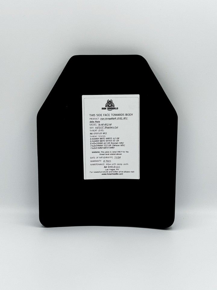 IRON ARMADILLO® Level III+ RF2 Stand Alone Ceramic Rifle Armor Plate ...