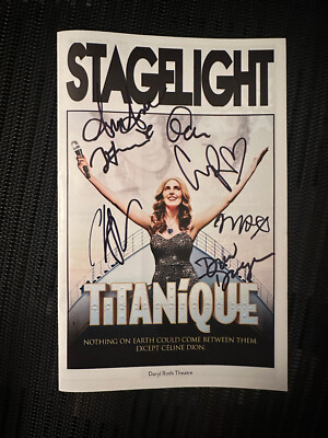 TITANIQUE Off-Broadway Signed Stagelight "Playbill" May 2025 Amber ...