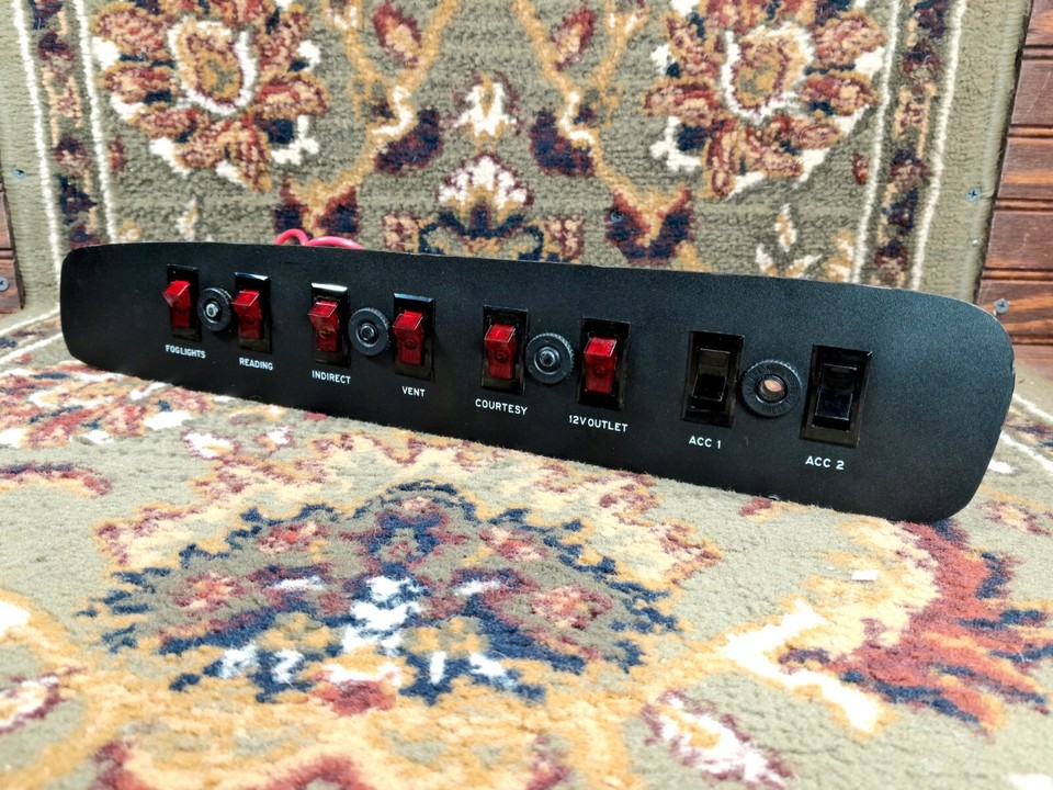 Vintage Conversion Van Overhead Console Switches, All lights and ...