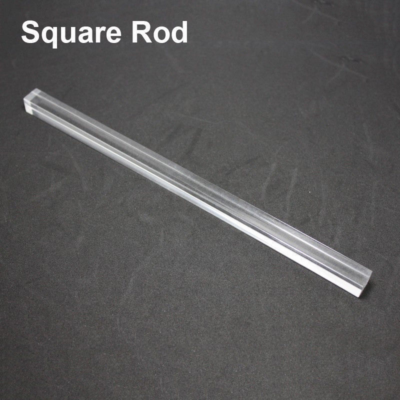 Clear Acrylic Perspex Round Rod Circular Bar Square Rod Bar 100/200 ...