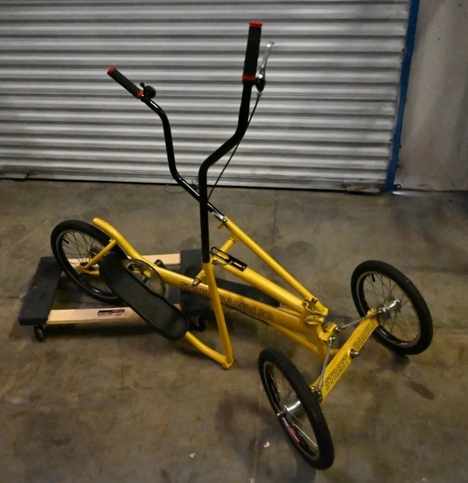 Street Rambler Strider Eclipse Elliptical Trike Yellow Exerciser | eBay