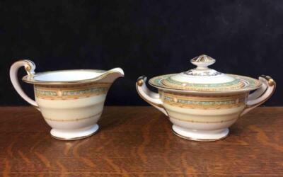 Vintage Noritake Lucetta Creamer & Sugar Set Japan M Series Cream ...