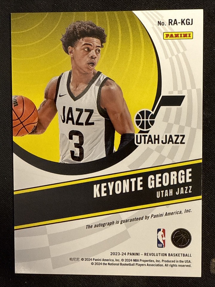 Keyonte George 2023-24 Panini Revolution #RA-KGJ RC Rookie Autographs ...