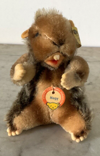 Vintage 1950's Steiff Nagy the Beaver w/Tags Plush - Excellent ...