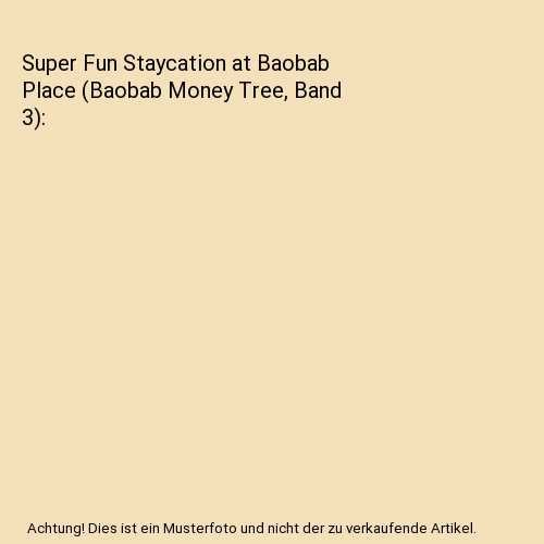 Super Fun Staycation at Baobab Place (Baobab Money Tree, Band 3), Mendonsa, Dani | eBay