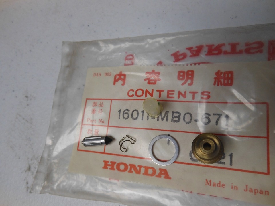 NOS 16011-MB0-671 Honda Float Valve set | eBay