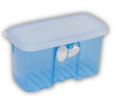 Tupperware FridgeSmart Mini Rectangle 12 oz. Vented Container Blue ...