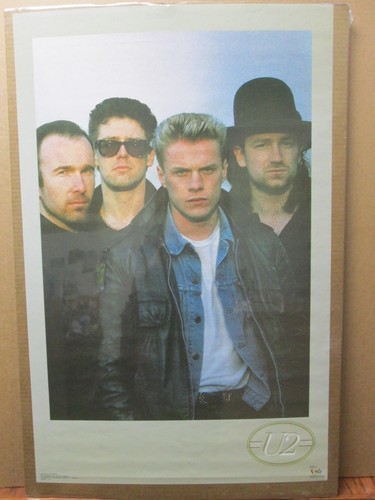 U2 Vintage Poster British rock band 1986 Inv#2991 | eBay