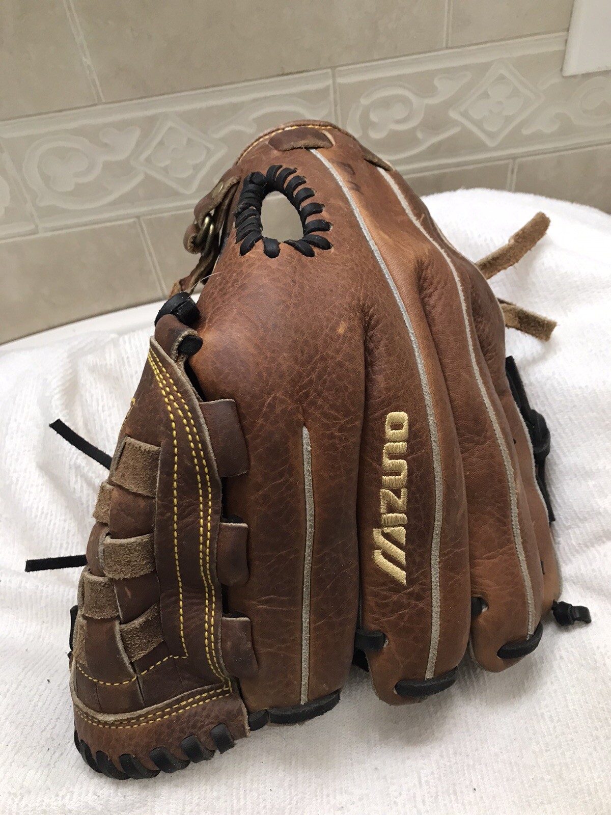 Mizuno MCL-5000 11.5” Thick Heavy & Tough USA Made Baseball Glove Right ...