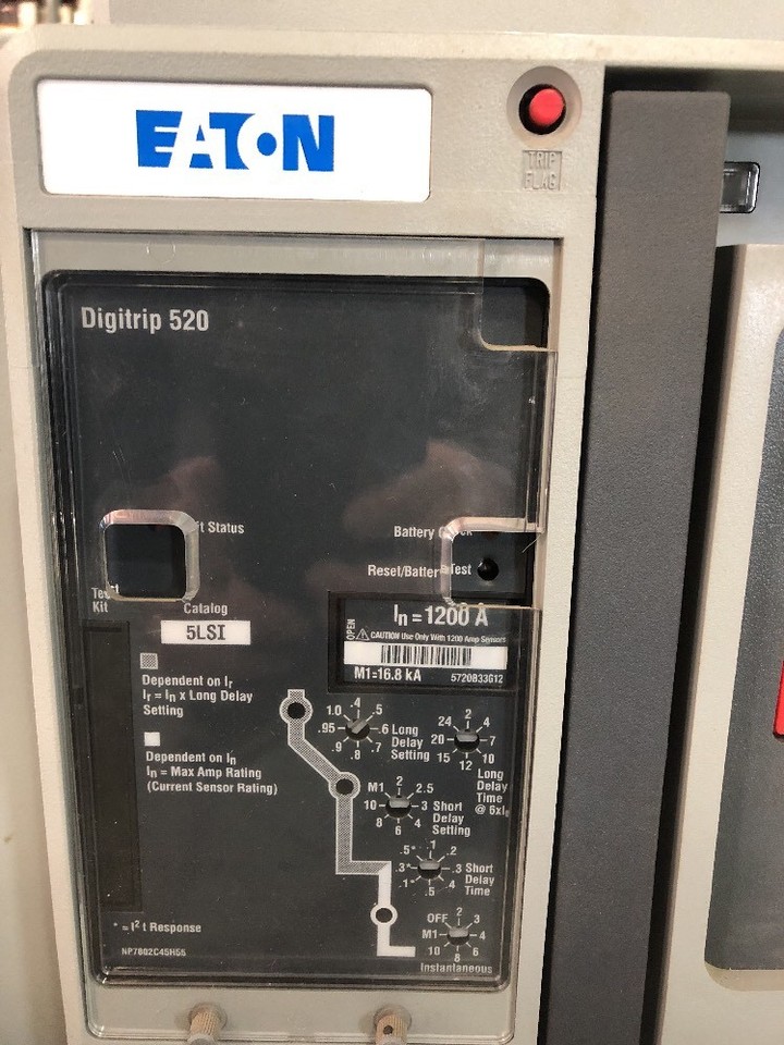 Eaton Magnum DS Circuit Breaker MDS616 1600 Amp 635 Volt w/ 1200 Amp ...