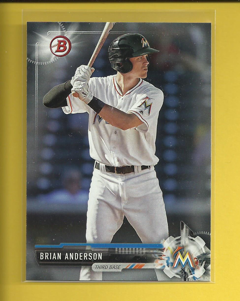 Brian Anderson RC 2017 Bowman Prospects Rookie Card # BP87 Miami ...