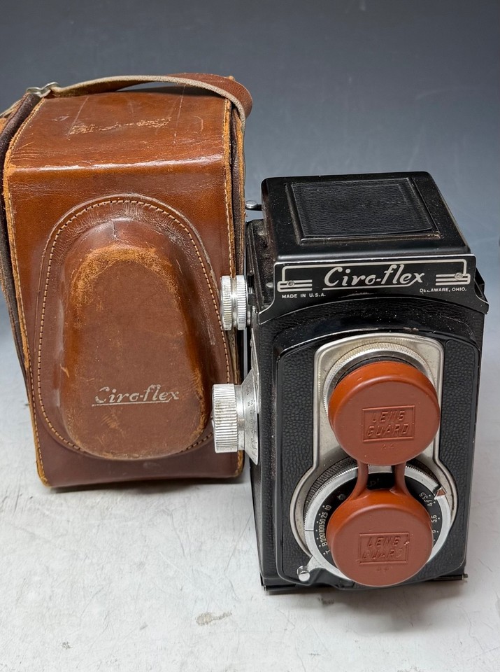 Vintage Graflex Ciro-Flex TLR Camera w/ Wollensak 85mm F3.5 Lens ...