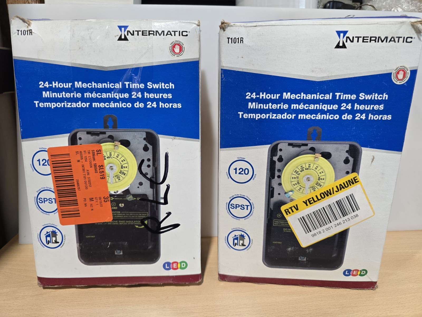 Intermatic T101R 24 Hour Mechanical Time Switch 120 Volt SPST Indoor ...