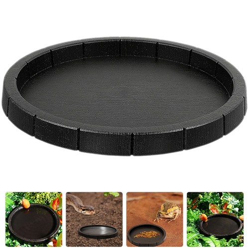 Lizard Food Pot Reptile Water Dish Plastic Terrarium Feeding Bowl | eBay