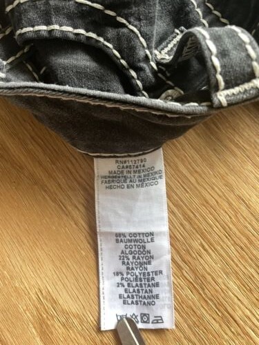 True religion jeans super skinny 26, black, front pockets & flap ...