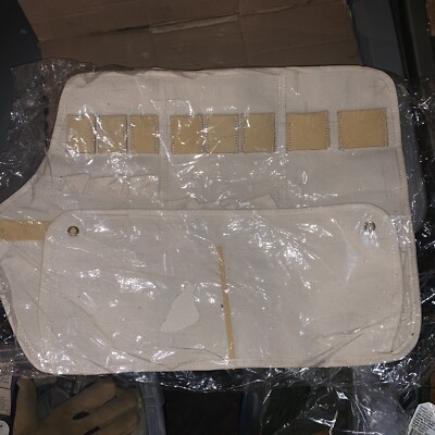 New BUCKET BOSS 8 Pocket Leather & Canvas Chisel Roll Toll Pouch | eBay