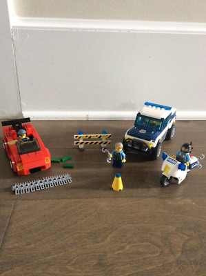 LEGO 60007 CITY High Speed Chase Police Red Sports Car 100% Complete ...