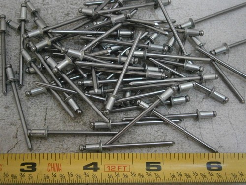 POP Rivet SK42BS Countersunk Head Rivets 1/8" x .275" Steel Lot of 100 ...