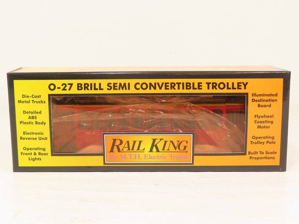 MTH 30-2512-1 Brill Semi Convertible Trolley w/Proto LN | eBay