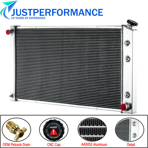 4 Row Aluminum Radiator For 1989-1991 Chevy GMC R/V R2500 R3500 7.4L ...