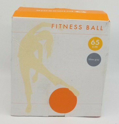 PRIMASOLE Exercise Ball for Balance Stability Yoga Pilate 65cm SILVER ...