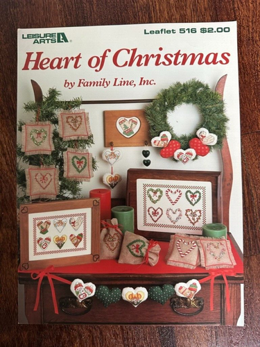 Family Line "Heart of Christmas" Cross Stitch Chart #516 OOP 1987 ...