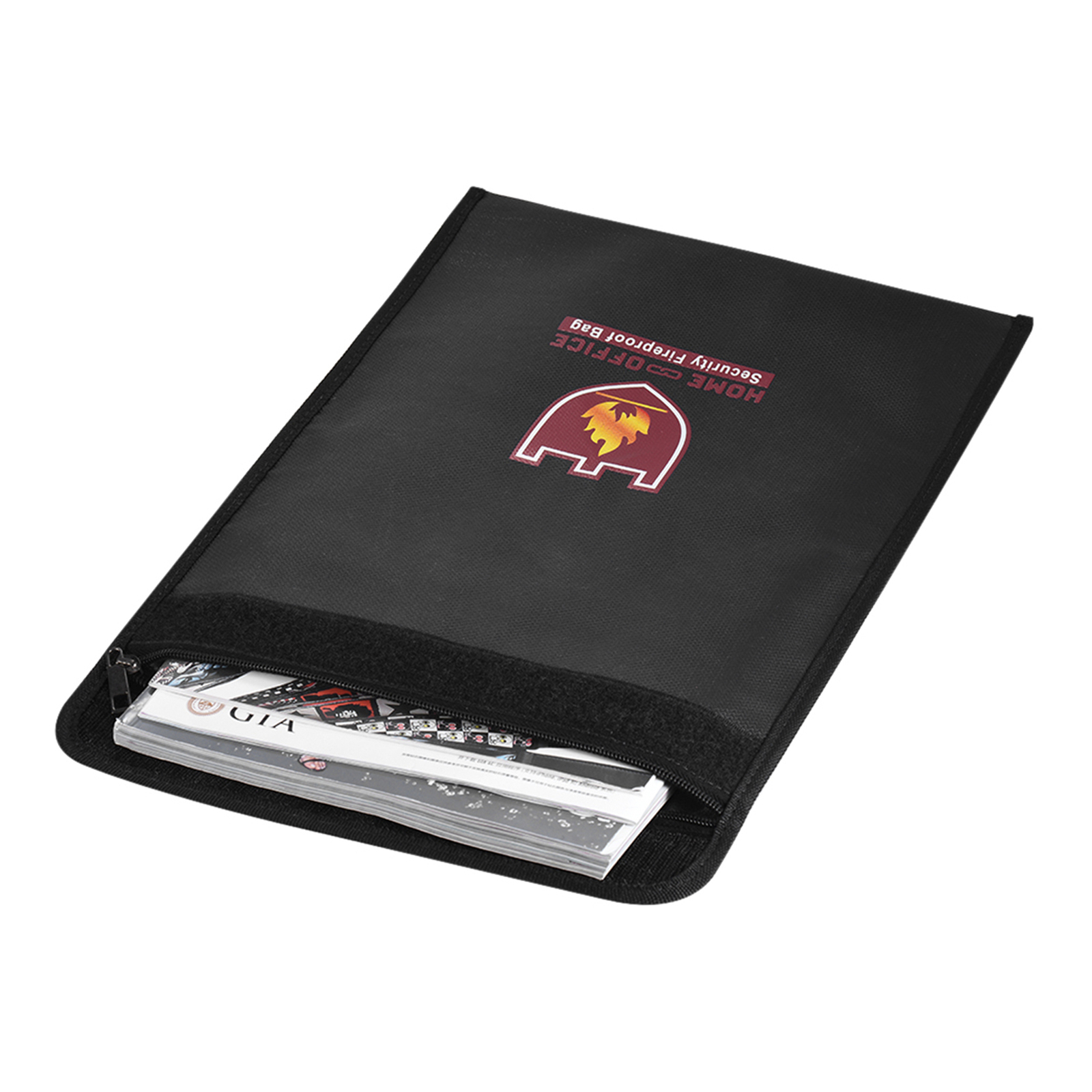38*28cm Fireproof Pouch Waterproof Security Document File Safe Storage ...