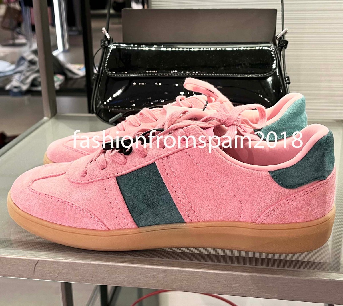 ZARA NEW WOMAN COLOUR BLOCK SNEAKERS SHOES PINK 35-42 5408 ZARA NEW WOMAN COLOUR BLOCK SNEAKERS SHOES PINK 35-42 5408
