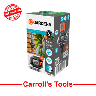Gardena Digital Electronic AquaCount Flow Water Meter For Garden or ...