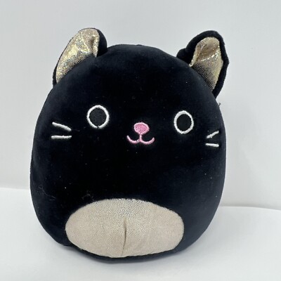 Kellytoy Squishmallows Autumn Black Cat 5" Plush Animal Toy Silver ...