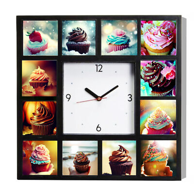 Cupcake Beautiful Yummy Clock in Fall Summer Winter Spring NEW. 250 ...