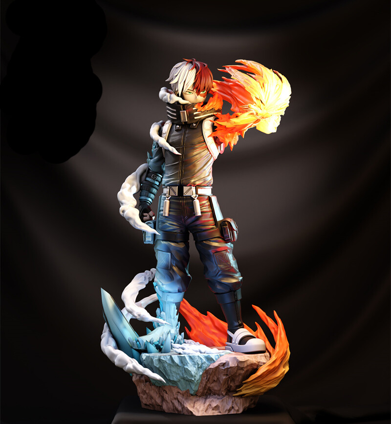 1/6 Scale 35cm Todoroki Shoto Model Kits Unpainted 3D Printing Garage ...