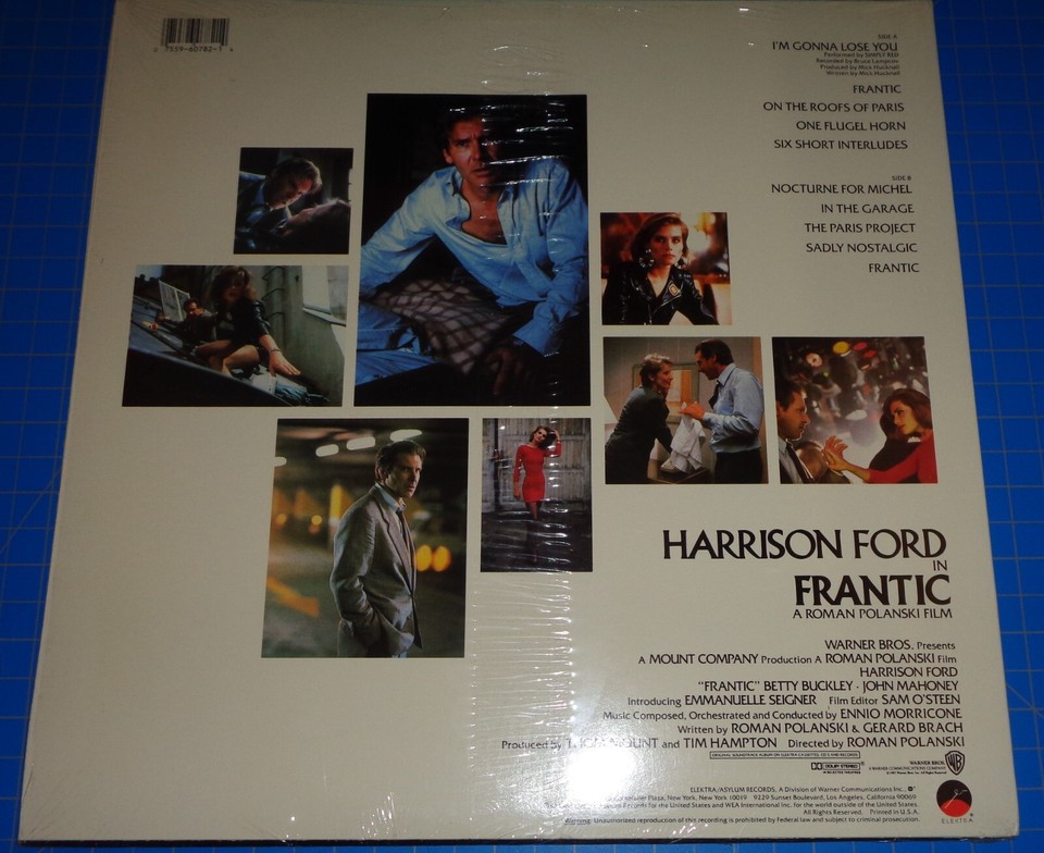 Ennio Morricone/Simply Red FRANTIC Soundtrack - Elektra 60782-1 | eBay