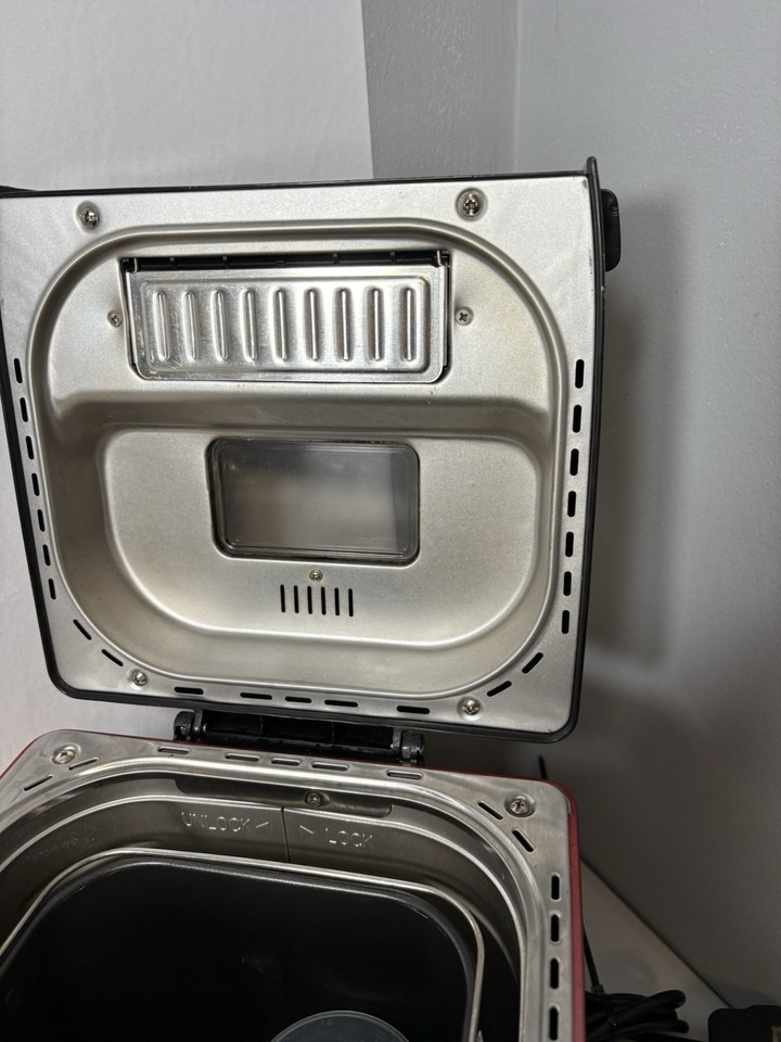 Andrew James Red Premium Bread Maker With Automatic Nut And Raisin ...