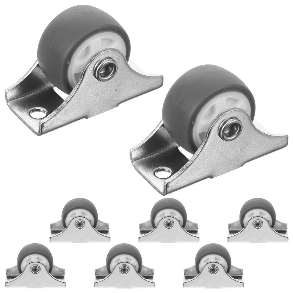 8 Pcs Drawer Wheel Castor Wheels for Furniture Slide Rollers Caster ...
