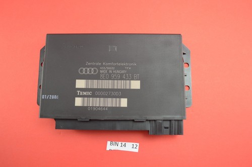 B#14 05-07 Audi A4 S4 B7 CCM BCM Body Comfort Control Module Unit 8E0 ...
