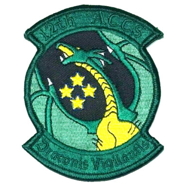 US AIR FORCE 12th ACCS (AIRBORNE COMMAND & CONTROL SQ) PATCH (AFC ...