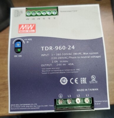 Mean well TDR-960-24 24V 40A Power Supply 737890996389 | eBay