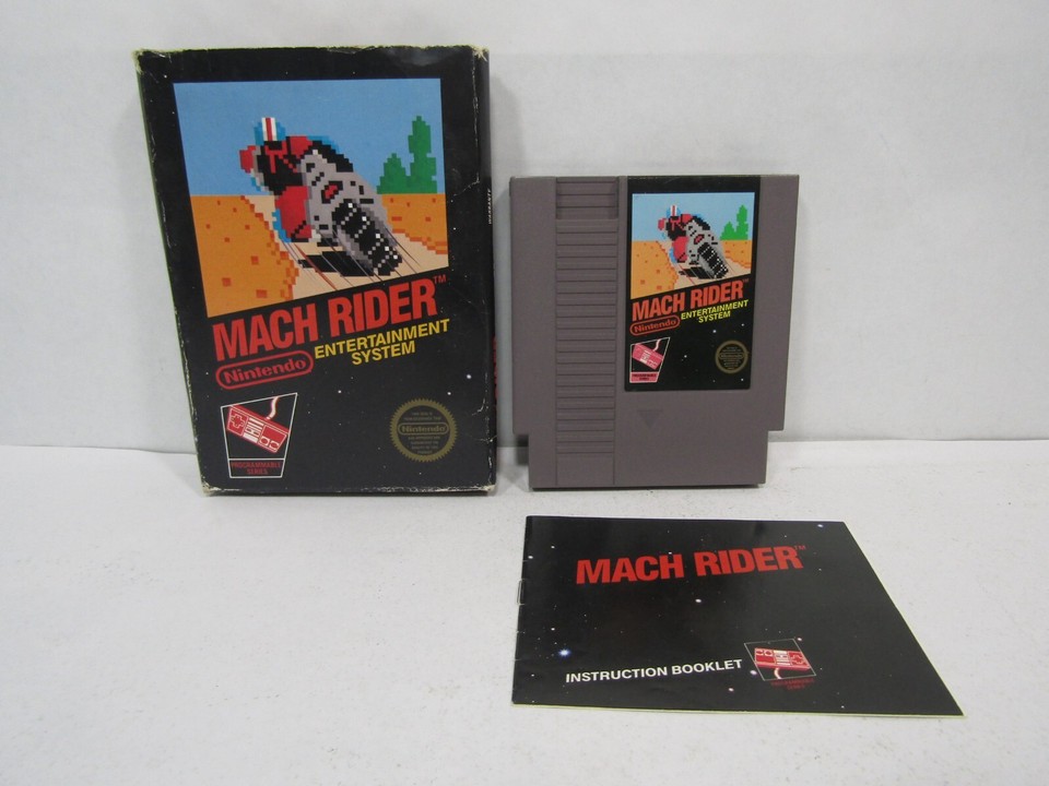NES Mach Rider, 5-Screw, Boxed with Manual | eBay