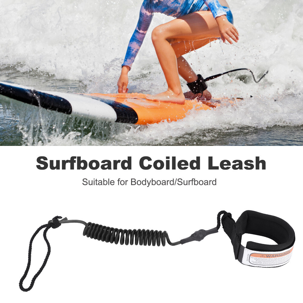 5ft Board Foot Leg Ankle Strap Surfboard Safety Foot Rope Leash Surf AU ...