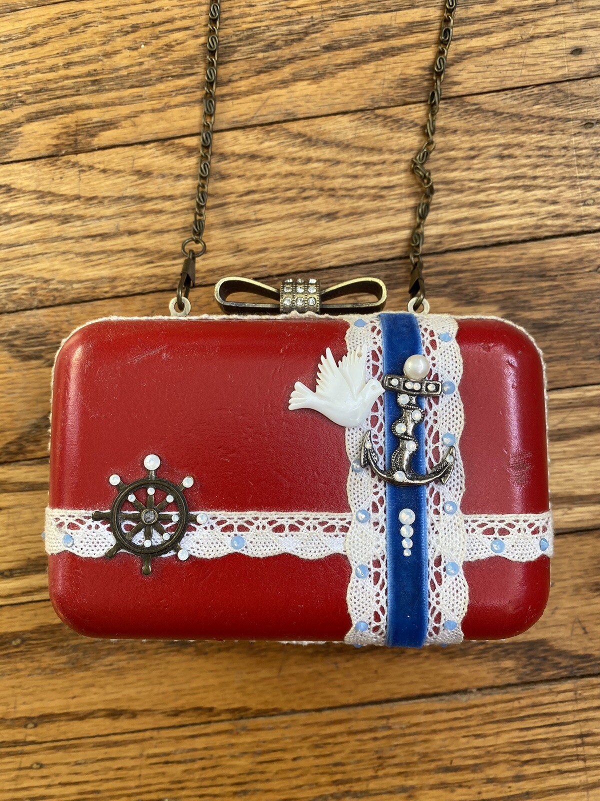 One Of A Kind Small Vintage Y2K Red Box Purse | eBay