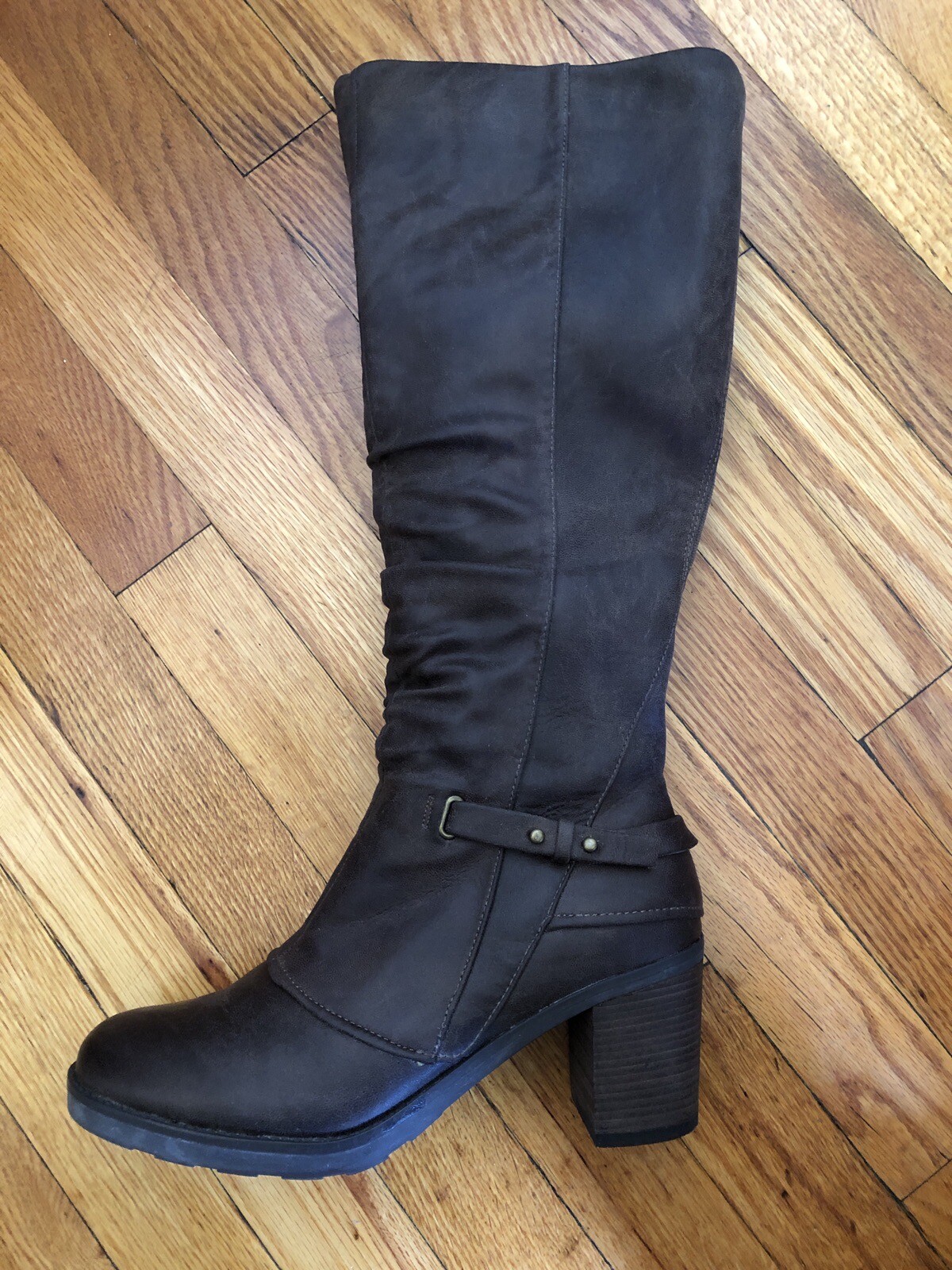 Baretraps Womens Gibben Mushroom Brown Knee-High Boot… - Gem