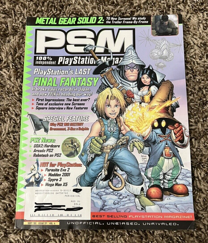 PSM Playstation Magazine September 2000 Final Fantasy IX 9 Volume Issue ...