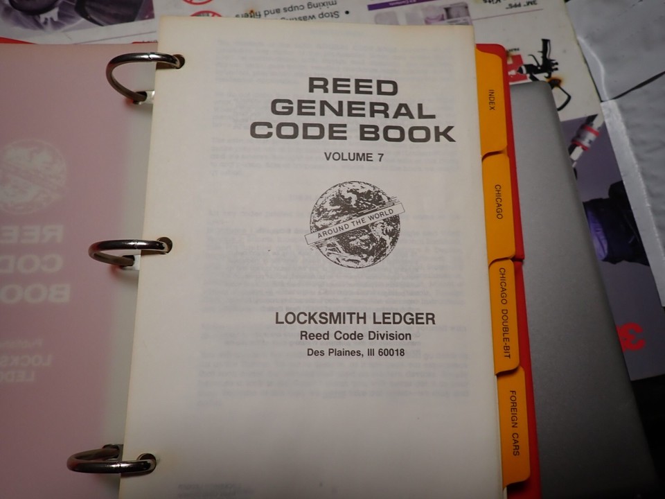 Locksmith - Reed General Code Book - Choose Available Volume | eBay