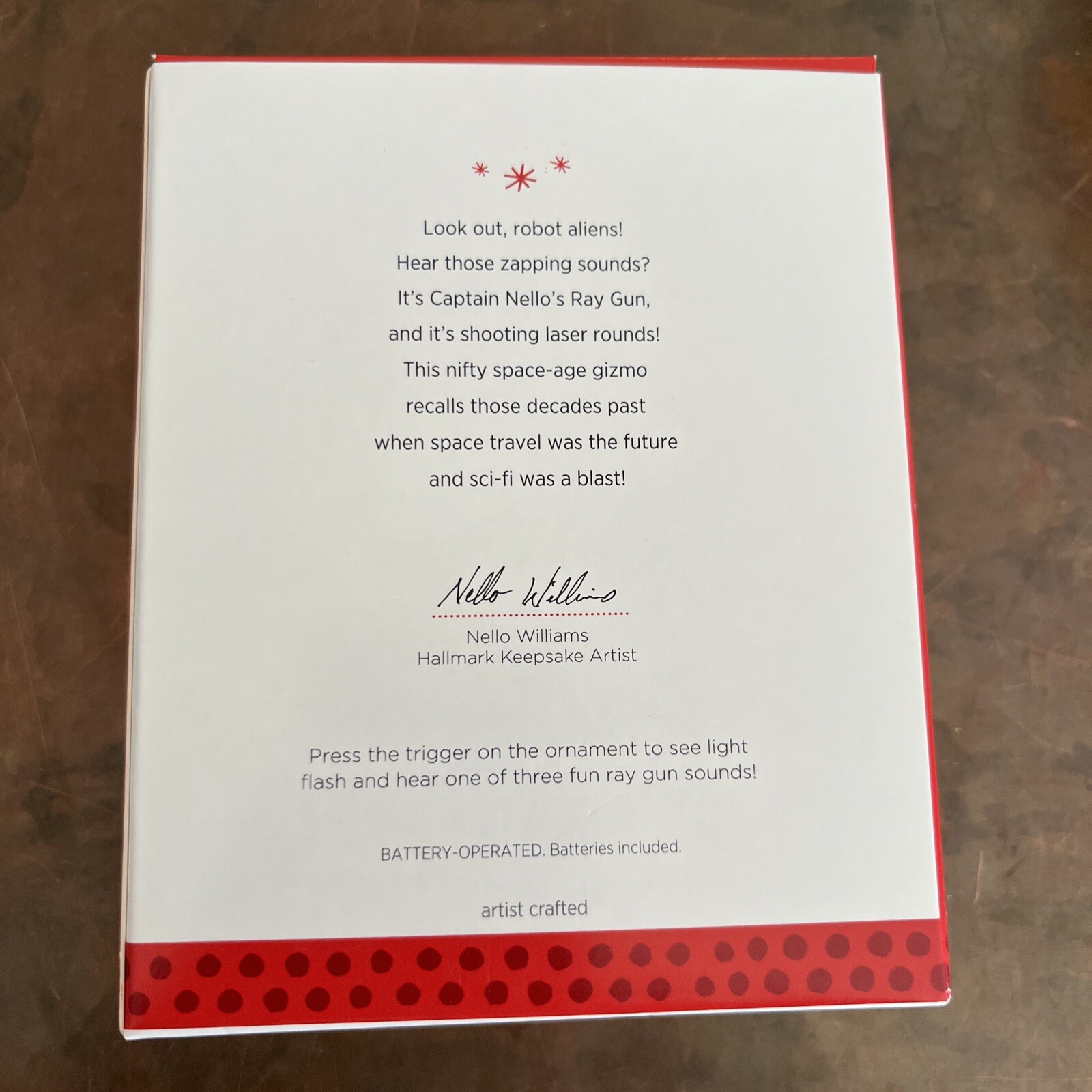 2013 Hallmark Keepsake Ornament Captain Nello’s Ray Gun by NELLO ...