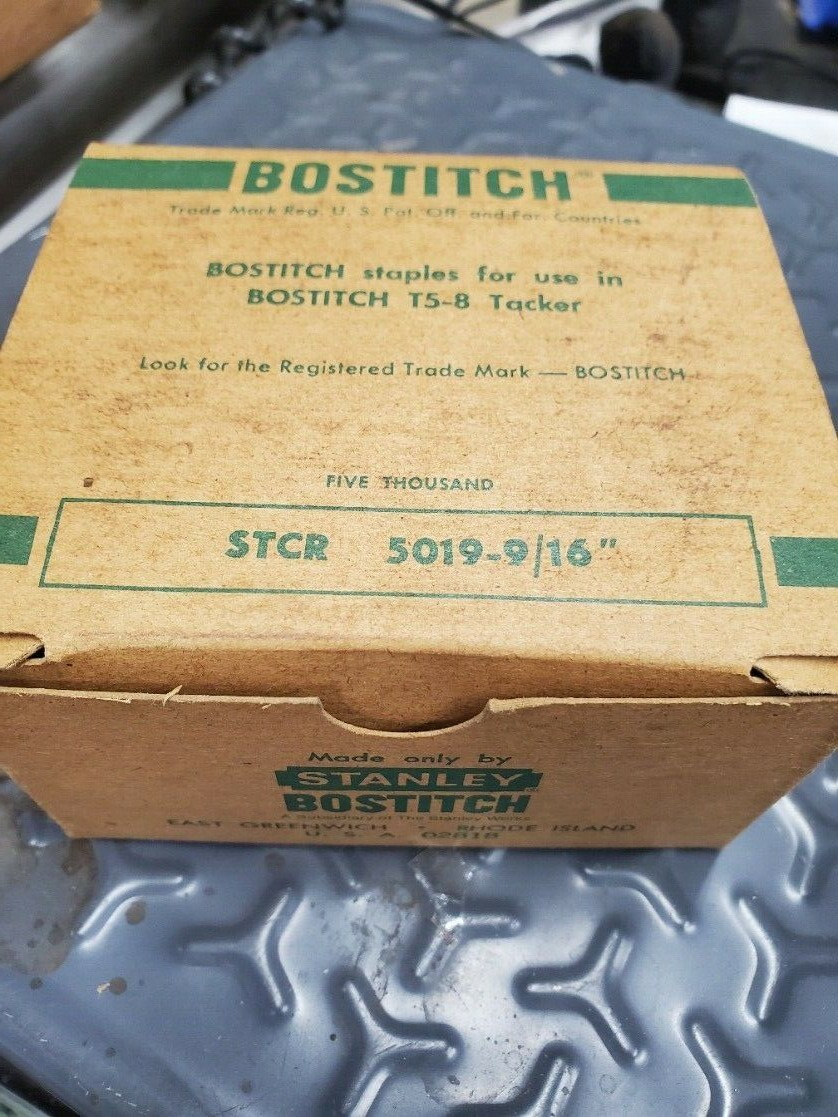 STCR 5019 9/16 (Box-5000) Power Crown Bostitch Staples "NIB" use in T5 ...