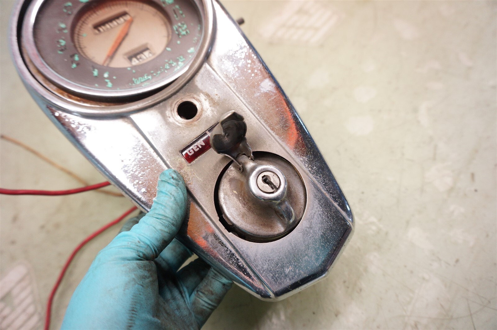 1961 Harley EL FL FLH Panhead Knucklehead Duoglide Duo OEM Speedometer ...