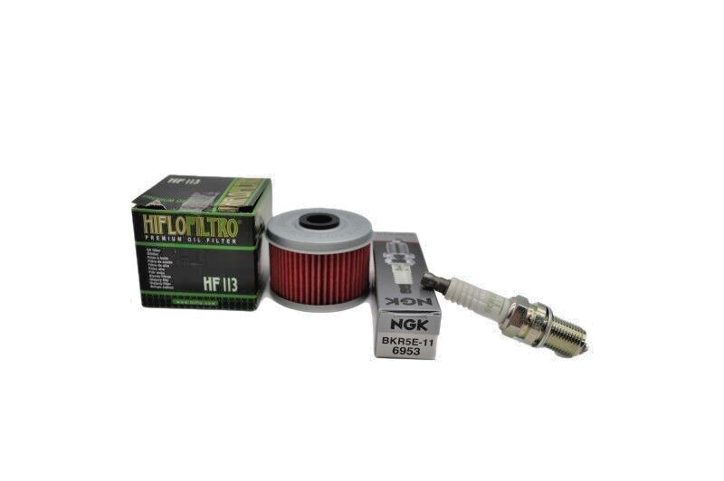 Honda TRX500 TRX420 Rancher Rubicon Tune Up Kit Oil Filter NGK BKR5E-11 ...